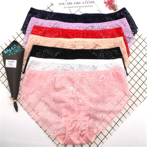 2 Sztuk Paczka Plus Size Kobiety Bielizna Majtki Koronkowe Sexy Majtki