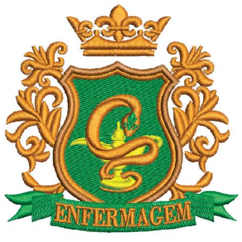 Matriz de bordado Brasão Enfermagem no Elo7 Matrizesdebordado 19A5F6F
