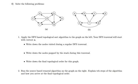 solved solve the following problems apply the dfs based