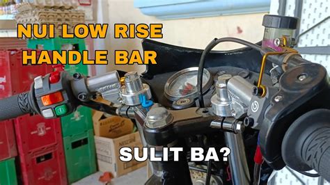 INSTALLING NUI ALLOY HANDLE BAR LOW RISE HANDLE BAR RAIDER 150