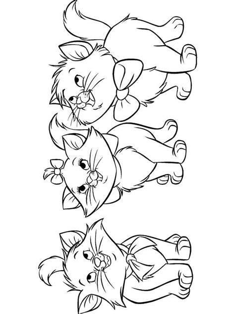 Aristocats Marie Coloring Pages Clip Art Library