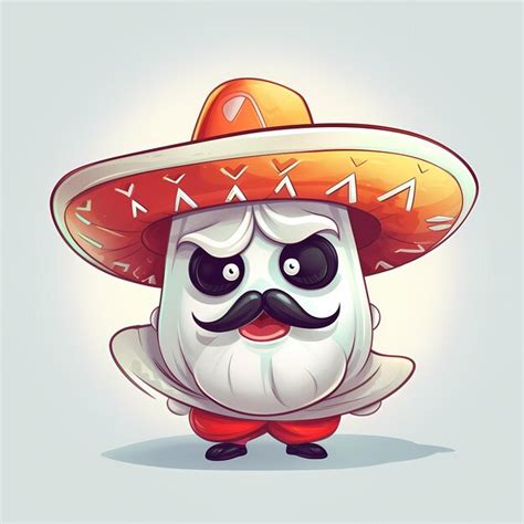 Un Personaje De Dibujos Animados Con Sombrero De Vaquero Y Bigote