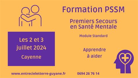 Formation Premiers Secours en Santé Mentale Module standard Guyane
