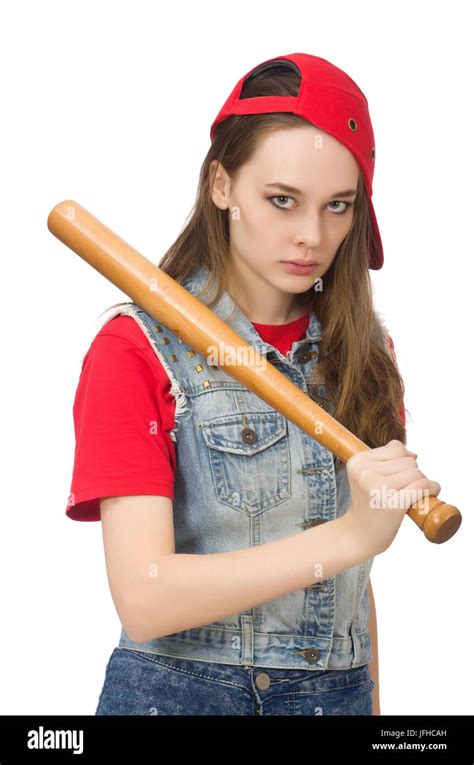Girl Holding Baseball Bat Hi Res Stock Photography And Images Alamy