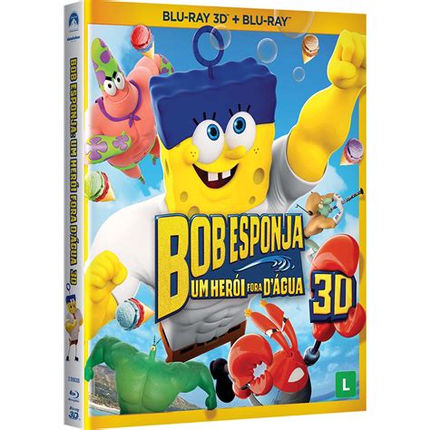 Blu ray 3D blu ray Bob O Filme Esponja Um Herói Fora D Água em