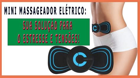 Mini Massageador Elétrico Portátil Cervical EMS Alivia Dores Corpo