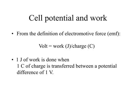PPT Lecture 11 Cell Potentials PowerPoint Presentation Free