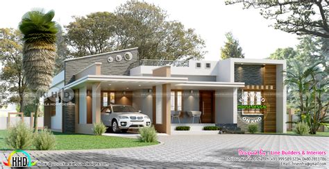 3 Bedroom House Plans In Kerala Single Floor 3d Kerala Plan Plans Floor