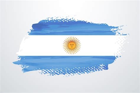 Vectores E Ilustraciones De Bandera Argentina Pincel Pintura Para
