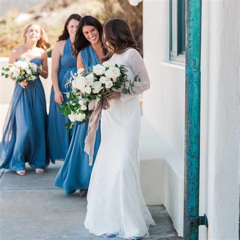 Get Your Dream Wedding Look With Blue Print Bridesmaid Dresses Click