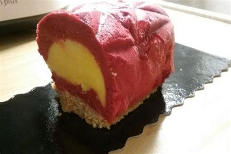 Bûche glacée mangue et framboise au Thermomix Cookomix