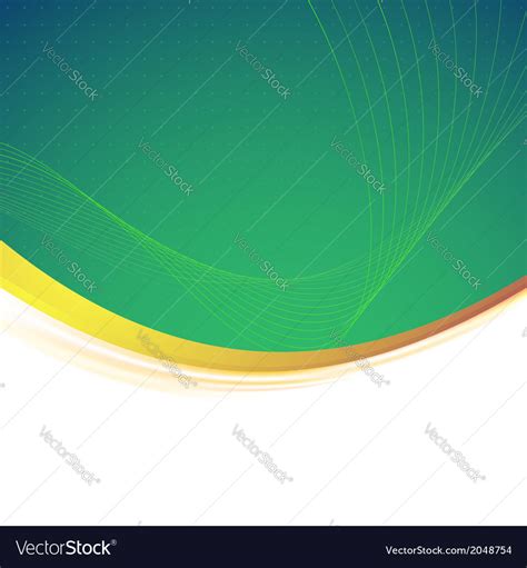 Abstract Green Gold Border Line Royalty Free Vector Image