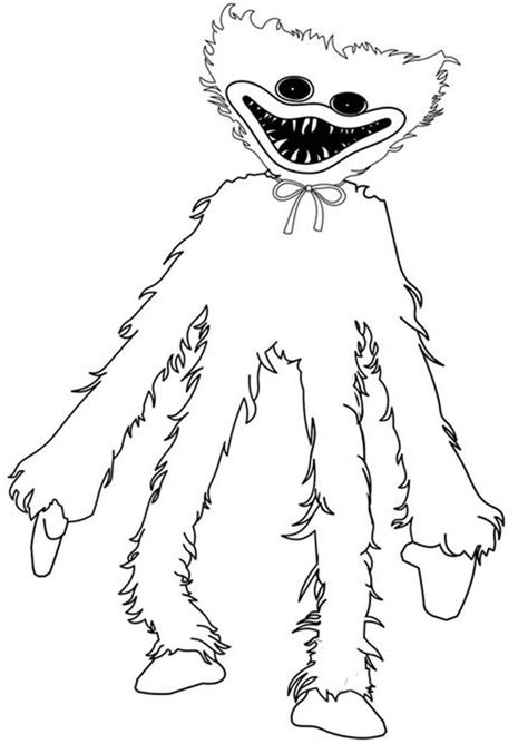 35 Desenhos Do Huggy Wuggy Para Imprimir E Colorir Pintar