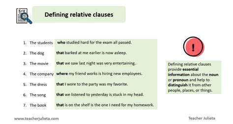 relative clauses teacher julieta
