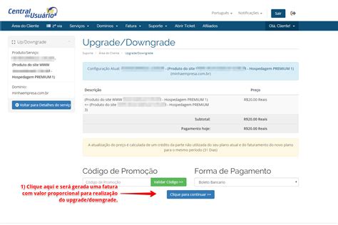 Como Realizar Upgrade Ou Downgrade Do Meu Plano Base De Conhecimento