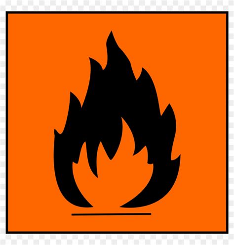 Highly Flammable Fire Hazard Symbol Free Transparent PNG Clipart