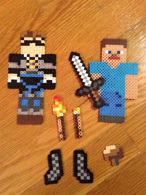 Steve Minecraft Hama Beads Minecraft Minecraft Party Pyssla Beads