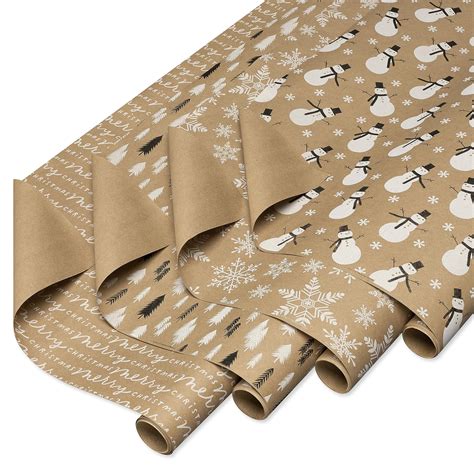 Snapklik American Greetings Sq Ft Kraft Wrapping Paper Bundle