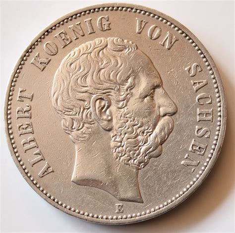 Kaiserreich Sachsen 5 Mark 1901 E Silber Catawiki
