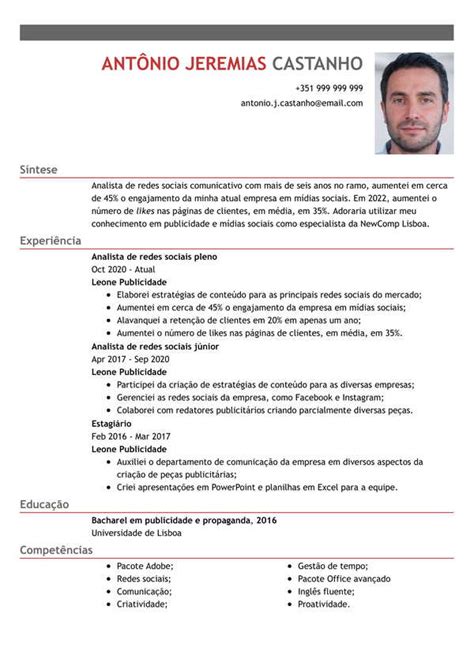 Currículo pronto para preencher e editar no Word ou online