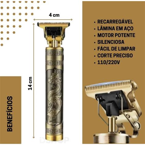 Maquina De Barbear Cortar Cabelo Aparador Profissional Barbeador