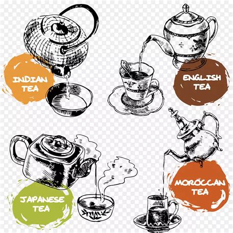 下午茶手绘茶壶设计矢量素材PNG图片素材下载 图片编号qbbjmpjq 免抠素材网