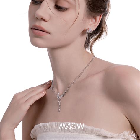 MASW麻秀原创设计新中式月亮流苏耳环小众复古月牙耳饰ins高级感 虎窝淘