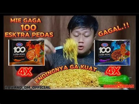 Pedas Gila Mukbang 8 Bungkus Mie Gaga 100 Goreng Jalapeno
