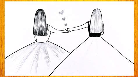 Como Dibujar Mejores Hermanas Dibujo Especial Para Mejores Amigas