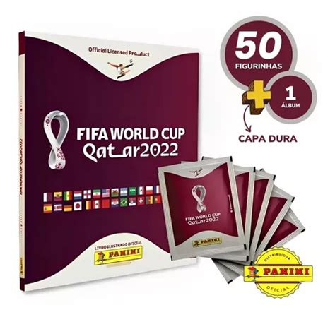 Album Capa Dura Copa Do Mundo 2022 Oficial 50 Figurinhas Frete grátis
