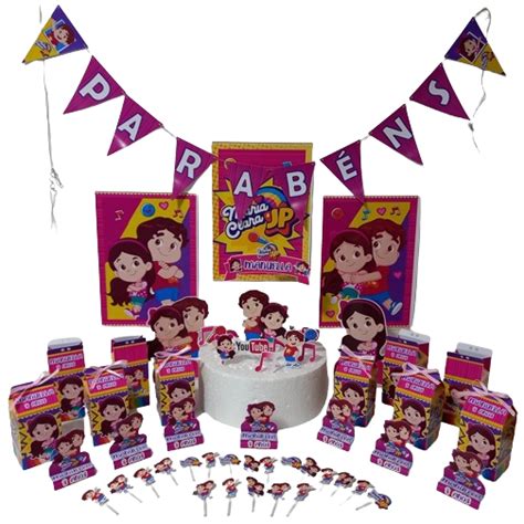 Kit festa só um bolinho Maria Clara e JP Rosa Nome e idade Shopee