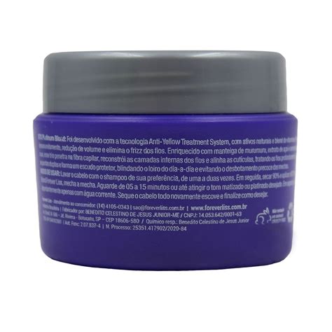Máscara Matizadora Btx Zero Platinum Blond 160G Forever Liss