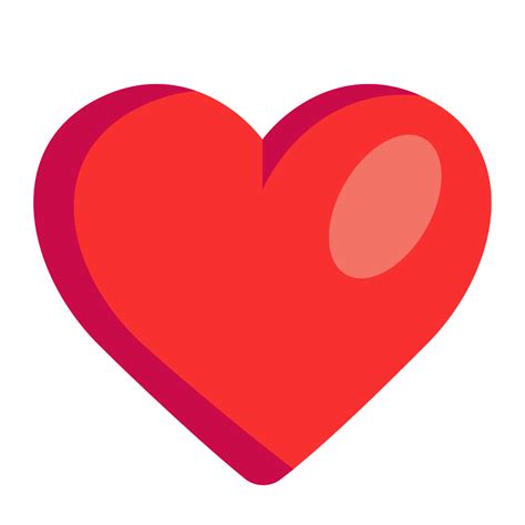 Red Heart Flat Icon Fluentui Emoji Flat Iconpack Microsoft