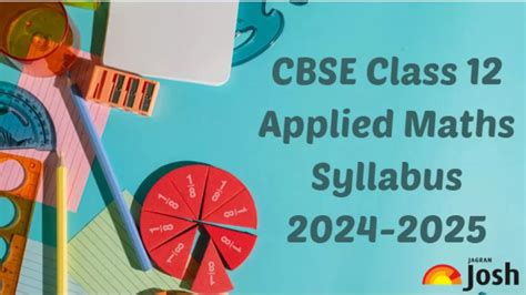 cbse applied mathematics class 12 syllabus 2024 2025 pdf for download