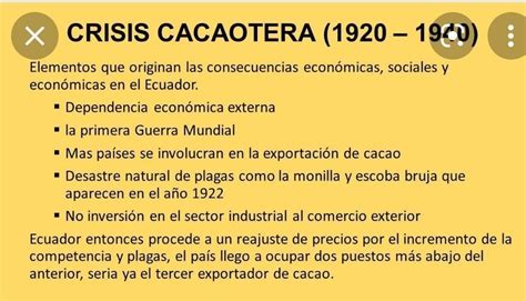 Cambios En El Pais Y Su Economia Entre 1920 Y 1940 ECUADOR Brainly Lat