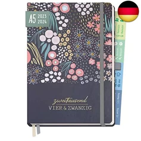 CHÄFF TIMER PREMIUM KALENDER 2023 2024 A5 Flower Bed Terminplaner 18