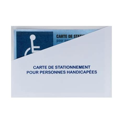 Support adhésif pour Carte de stationnement handicapé Porte étui à Pare