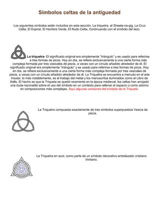 SIMBOLOS CELTAS SU ORIGEN Y SIGNIFICADO Verloop Io