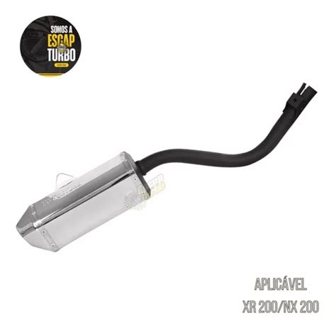 Escapamento Ponteira Xr 200 Nx 200 Mini Tri Cromado Fortuna