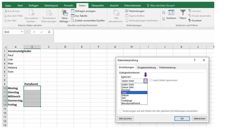 Dropdown Excel Dropdown Liste Erstellen Mit Video