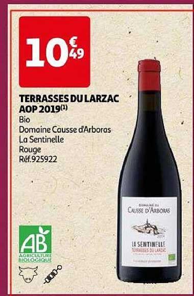 Promo Terrasses Du Larzac Aop 2019 Bio Domaine Causse D Arboras La