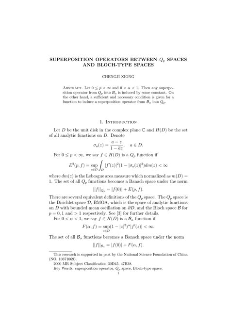 pdf superposition operators between qp spaces and bloch type spaces