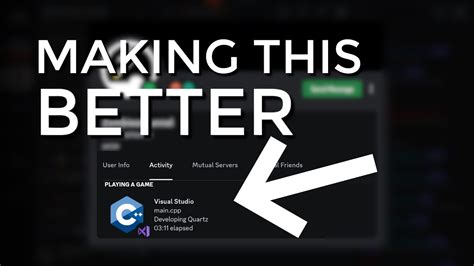 Making A Better VS Discord Rich Presence YouTube