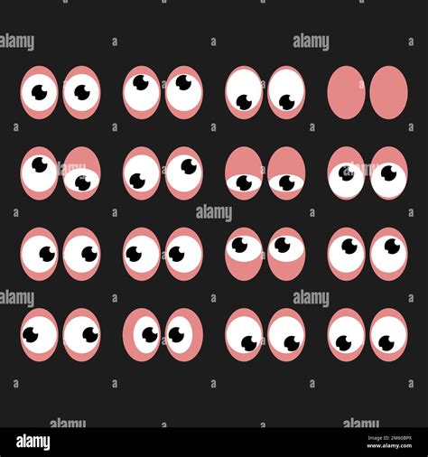 Set Of Human Isolated Pairs Of Eyes Stock Vector Image Art Alamy