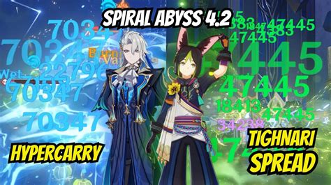 Neuvillette Furina Hypercarry And Tighnari Spread Team Spiral Abyss 4 2
