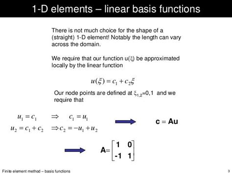 finite elements basis functions