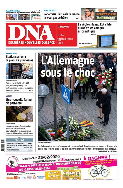 Les Derni Res Nouvelles D Alsace N Du F Vrier