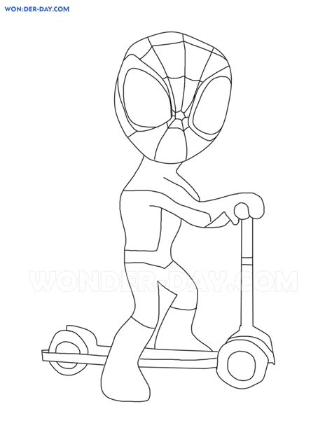Dibujos para colorear de Spidey y sus increíbles amigos