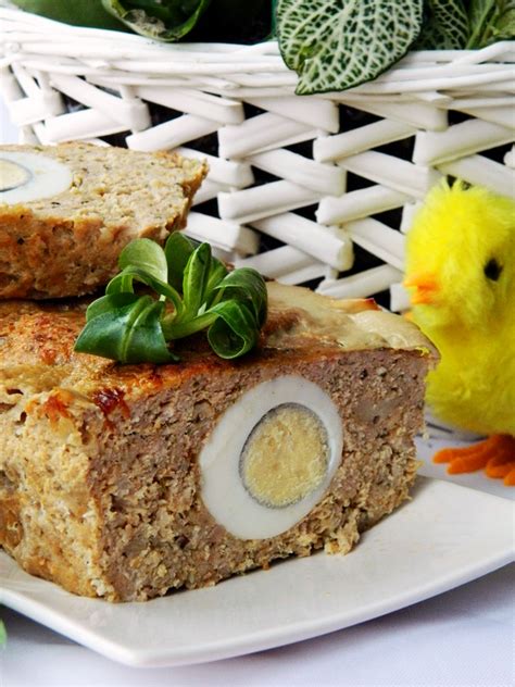 Pieczeń rzymska Klops z jajkiem przepis PrzyslijPrzepis pl