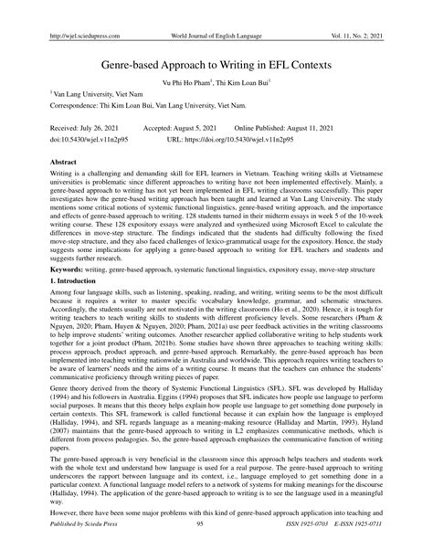 pdf genre based approach to writing in efl contexts